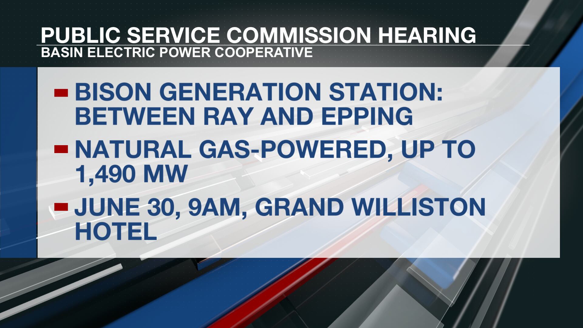 PSC schedules public meeting on generation station near Epping