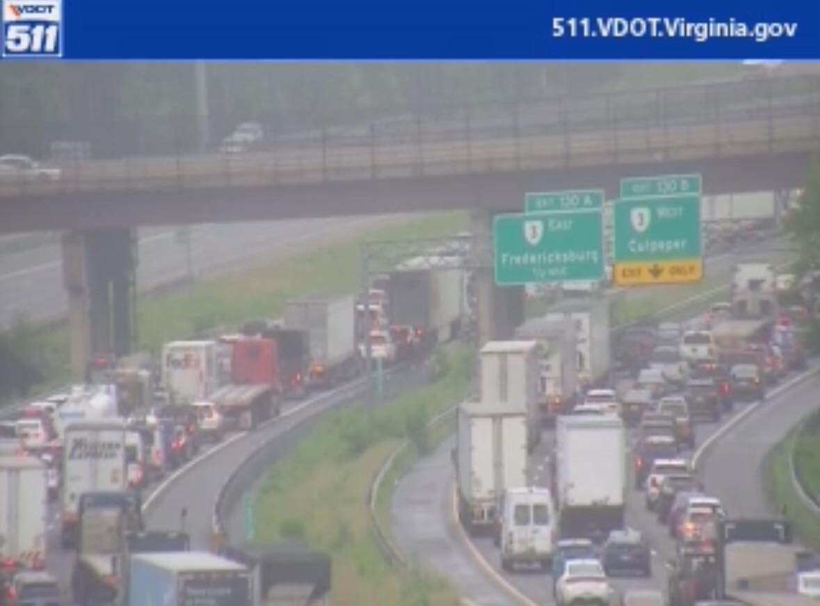 UPDATED: Interstate 95 reopens in Fredericksburg, 'major travel delays ...