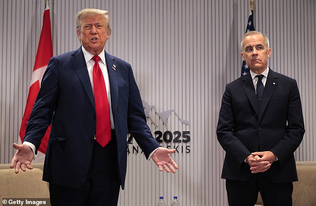 Moment Trump is savagely cut off by Canada's Mark Carney shows power ...