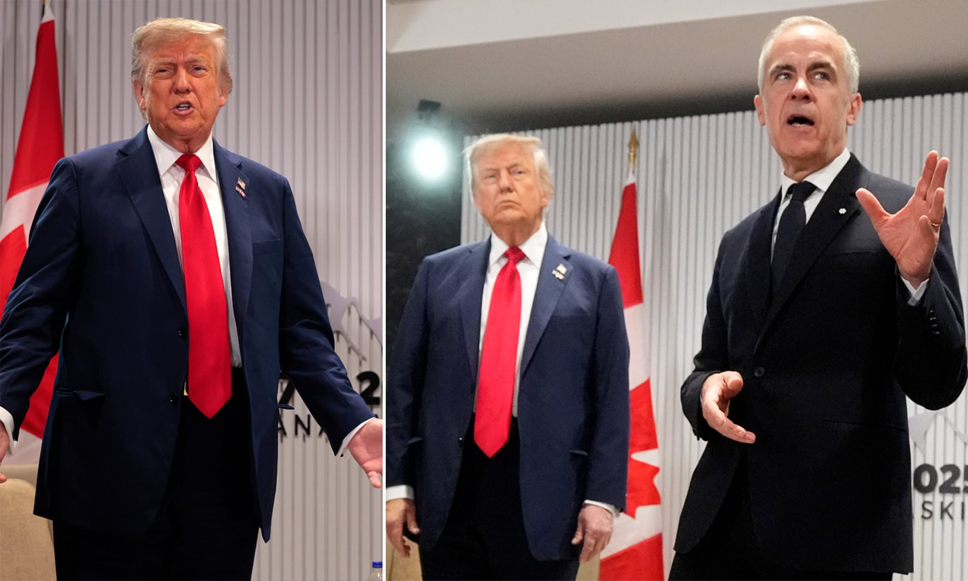 Moment Trump is savagely cut off by Canada's Mark Carney shows power ...