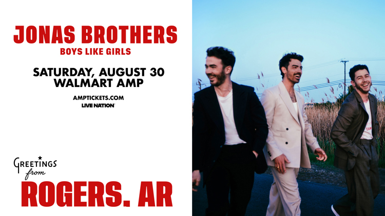 Jonas Brothers announce upcoming show in Rogers at the Walmart AMP