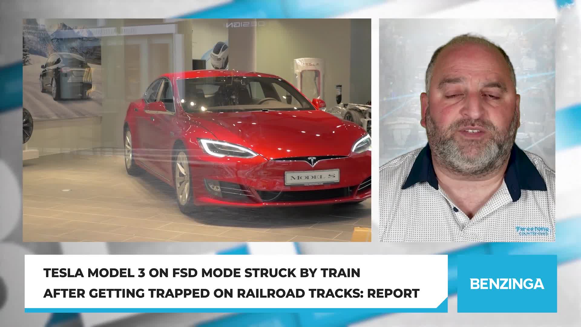 Tesla Model 3 On FSD Mode Struck By Train After Getting Trapped On ...