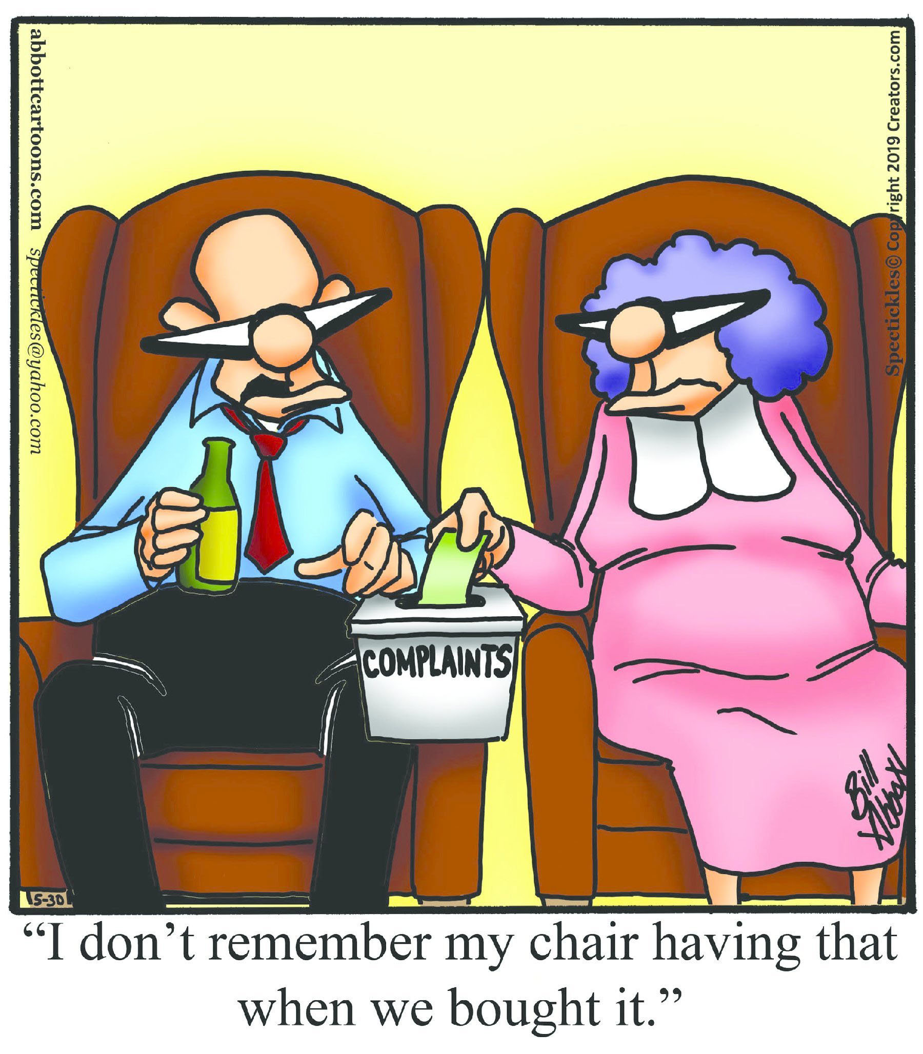 The Latest “Spectickles” Comic Strips by Bill Hart