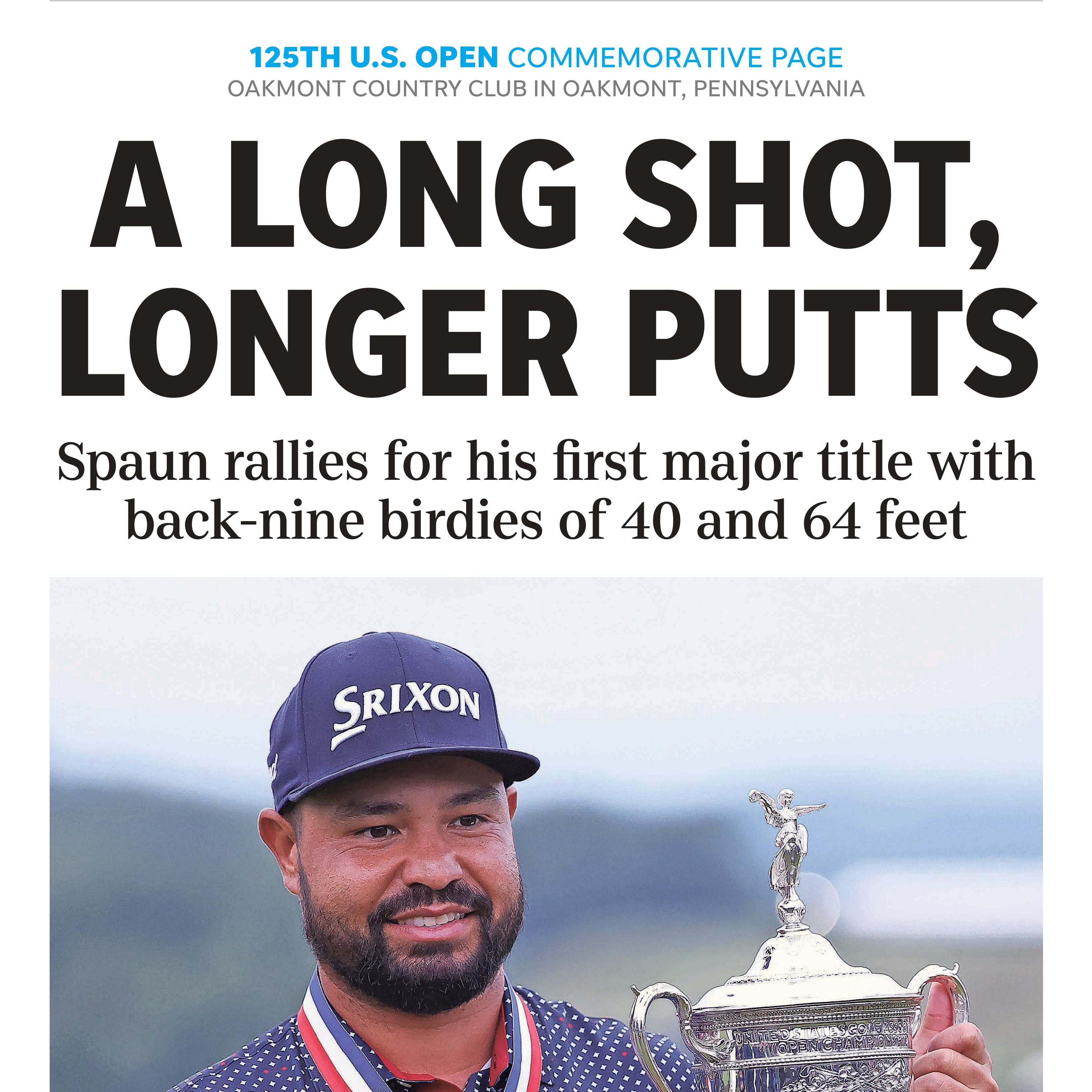 US Open leaderboard final-round highlights: J.J. Spaun wins first ...