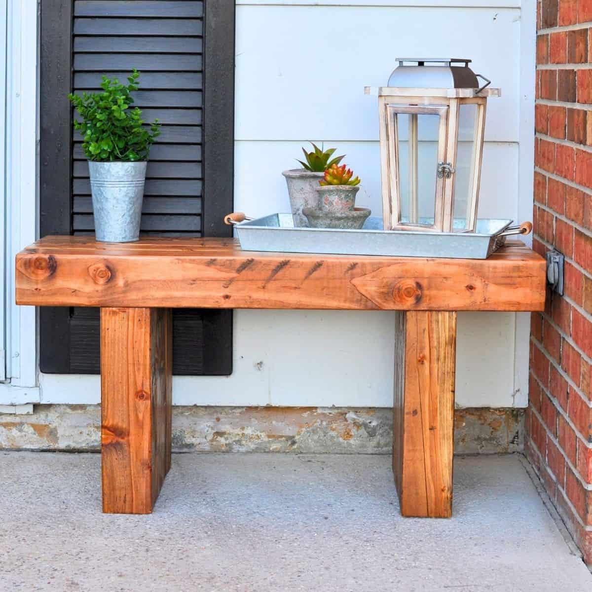 Free DIY Outdoor Bench Plans