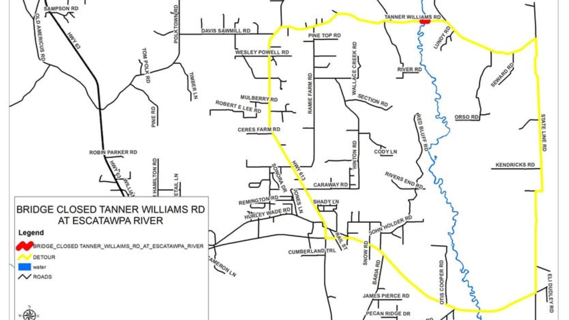 Jackson County Road Department announces closure of Tanner-Williams ...