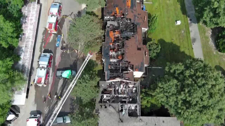 2 firefighters taken to hospital, more than a dozen people left ...