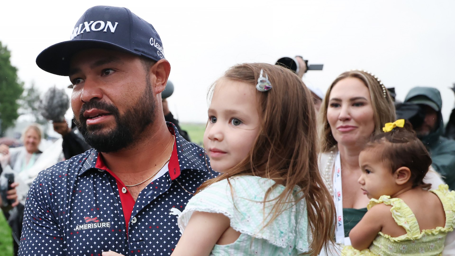 J.J. Spaun Explains ‘Stressful' US Open Celebration With Wife, Daughters