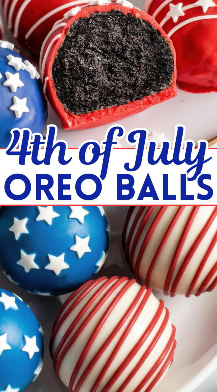 Red, White and Blue Oreo Balls
