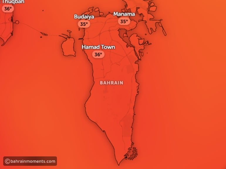 Bahrain June 17, 2025: 43 °C Heat with Rising Sand