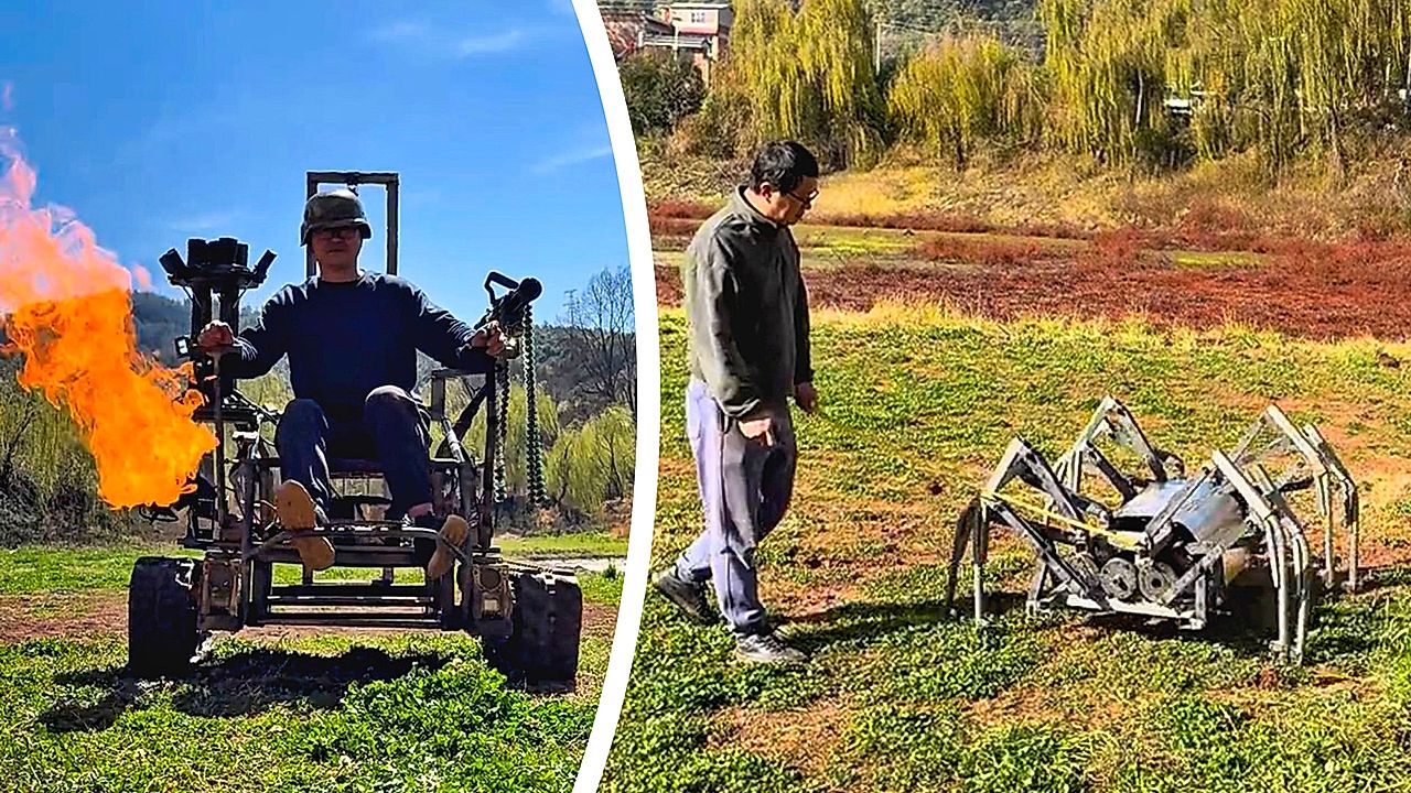 Chinese DIY inventor builds fleet of insane 'Mad Max' machines