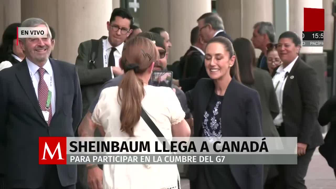 Claudia Sheinbaum llega a Canadá para su participación en la Cumbre del G7