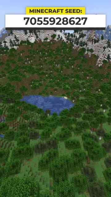The Most EPIC Minecraft Mountain Circle Seed with a Hidden Lake Inside