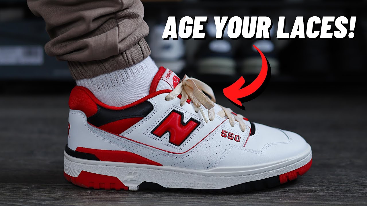 New Balance 550 Red Review – How to Age Your Laces!