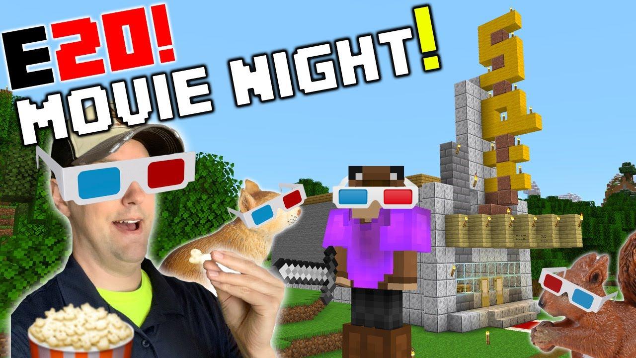 Squirrel Stampede Plays Minecraft Episode 20 Movie Night & Nether Update!