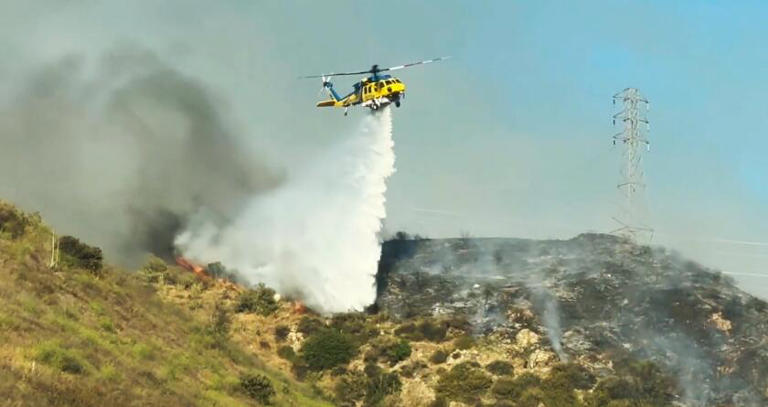 Crews battle pair of fires in Ventura County as forecasters warn of ...