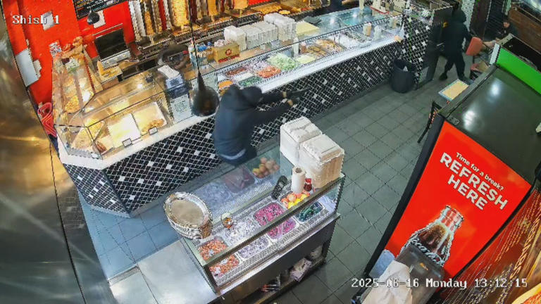 Kebab shop worker saved by boss during horror shooting