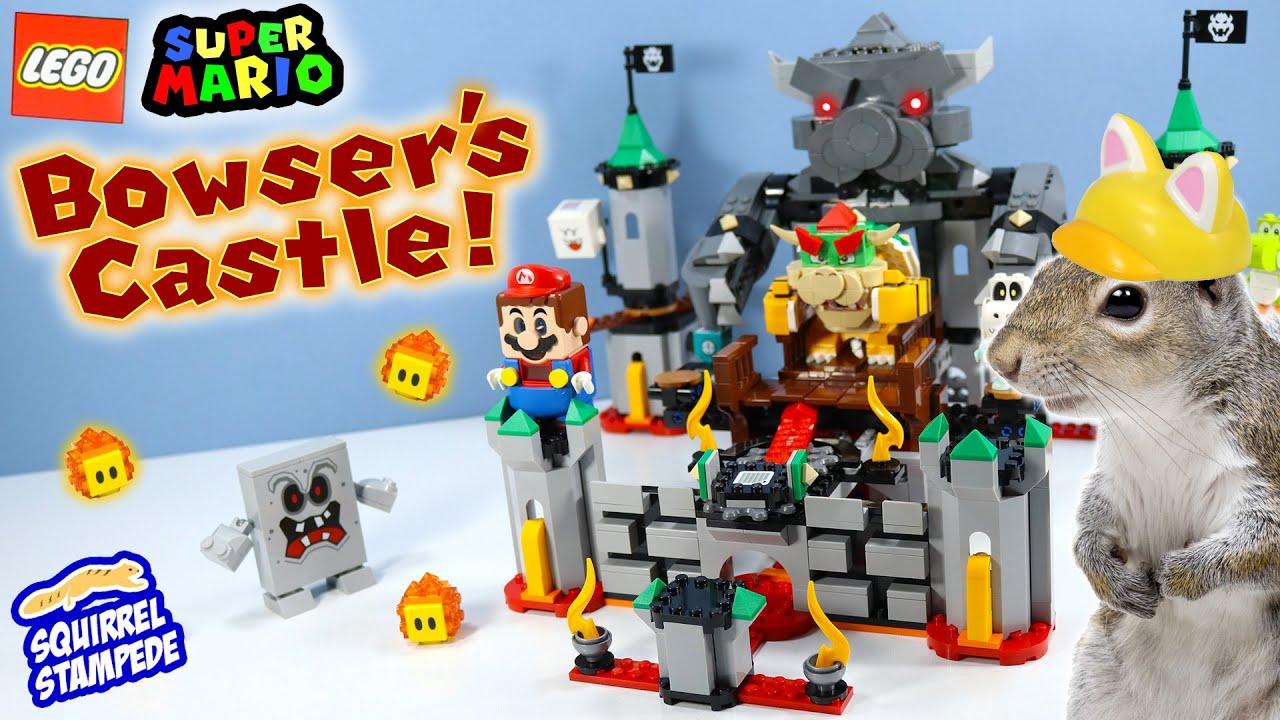 Lego Super Mario Bowser's Castle Boss Battle With Whomp's Lava Trouble