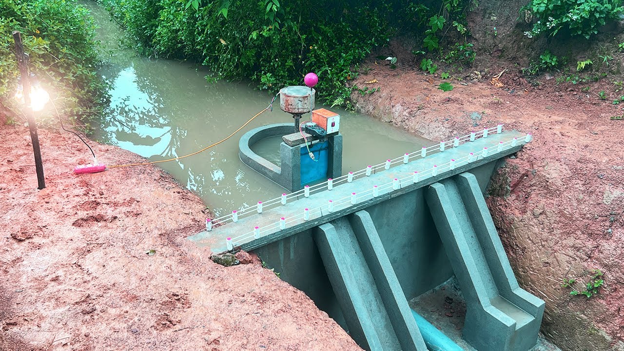 Construction of large capacity 230V mini Hydroelectric Plant