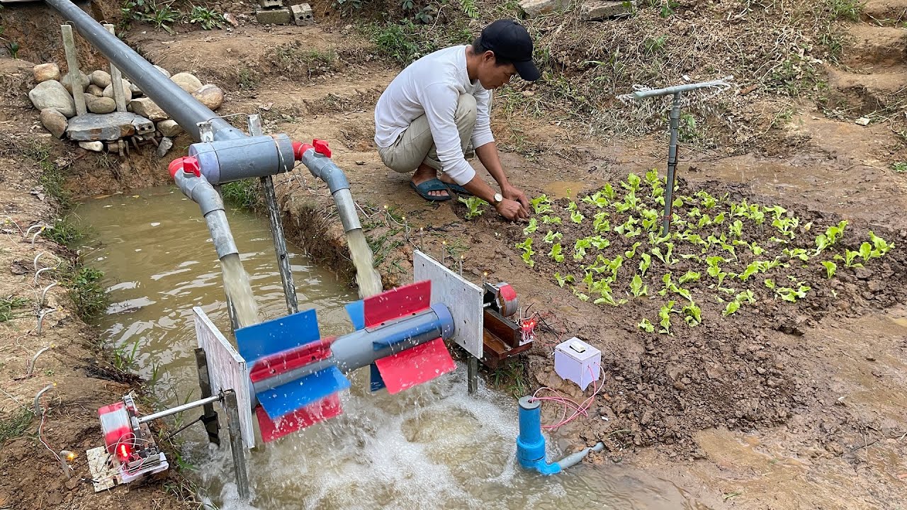 Build your own mini hydroelectric pump