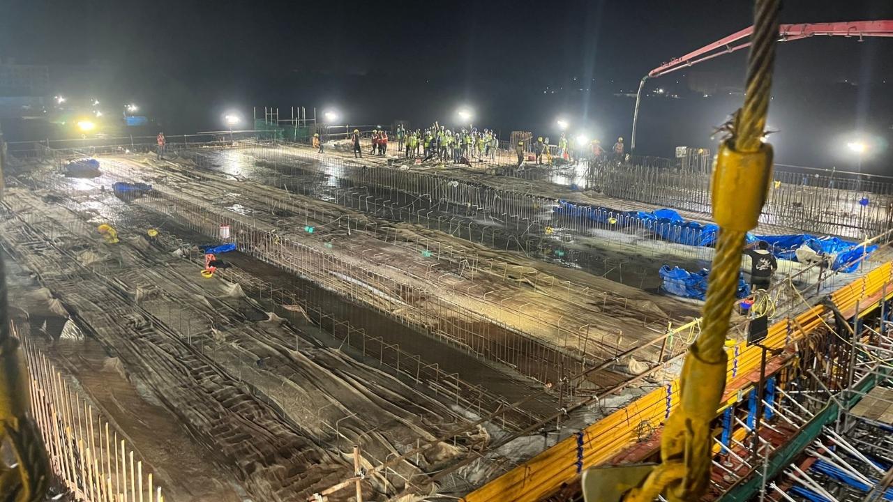 Bullet train project: First rail level slab casting completed at Boisar
