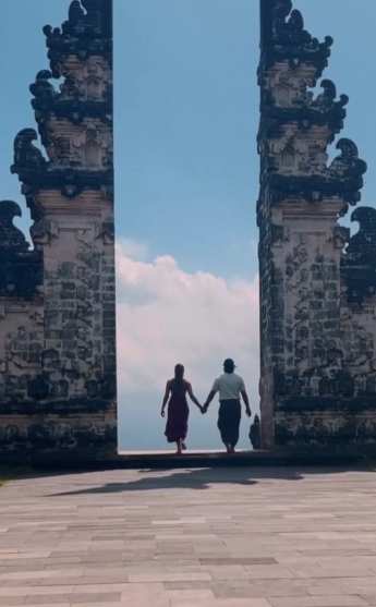 Hyped Mirror Image at Lempuyang Temple in Bali