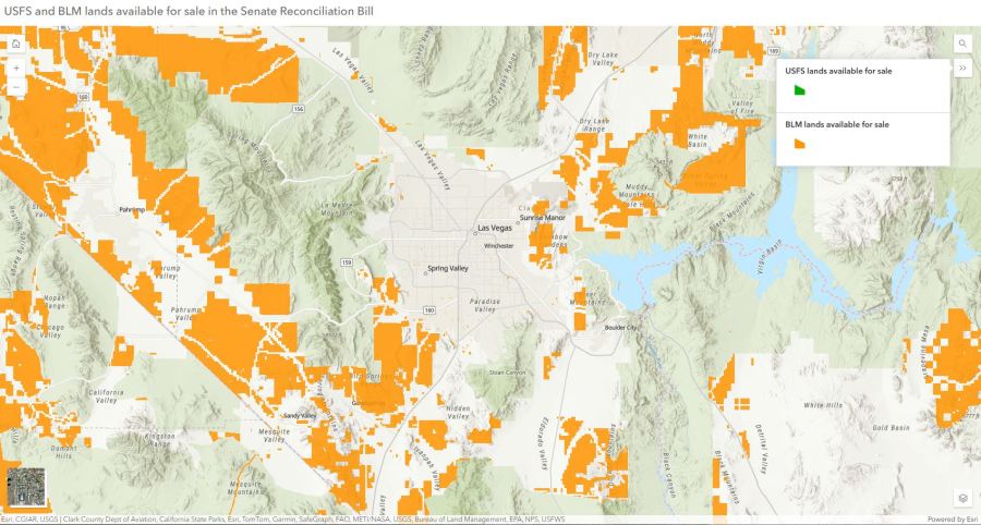 Map reveals Nevada public land targeted for sale in Republican senator ...