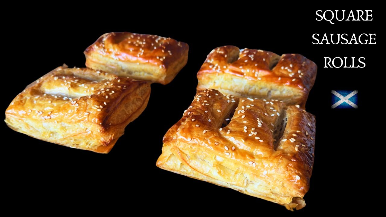 Scottish Square Sausage Rolls | Easy Puff Pastry Recipe