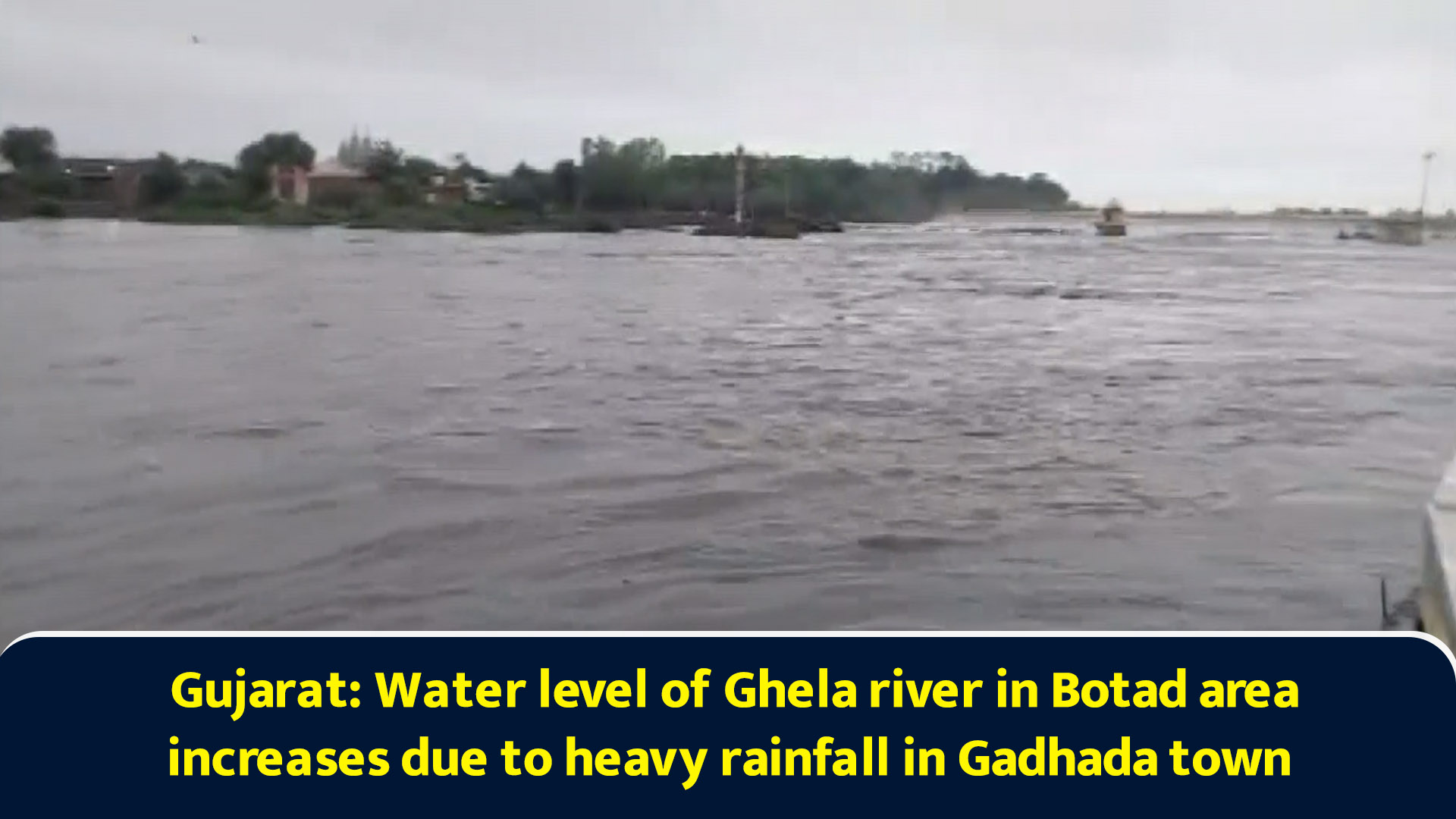 Gujarat: Water level of Ghela river in Botad area increases due to ...