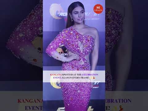 Kangana Sharma stunned in style as she attended the celebration of 500 roaring events across India