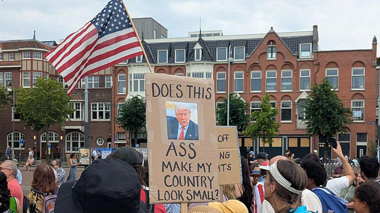 Best and funniest signs from mass No Kings protests against Trump