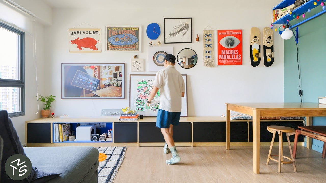 Clever Spaces in an Illustrator’s Vibrant Apartment, Singapore 47sqm ...