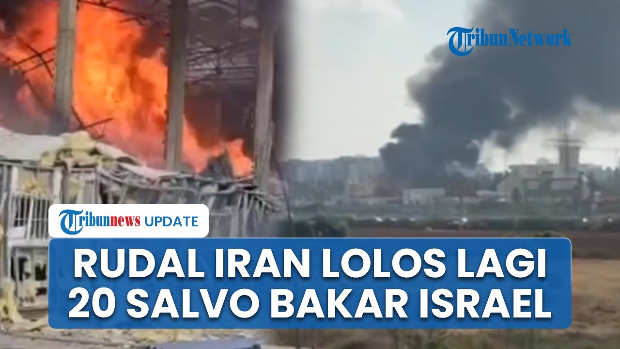 Rudal Iran Lolos Lagi, 20 Salvo Rudal Jebol Iron Dome Israel & Langsung ...
