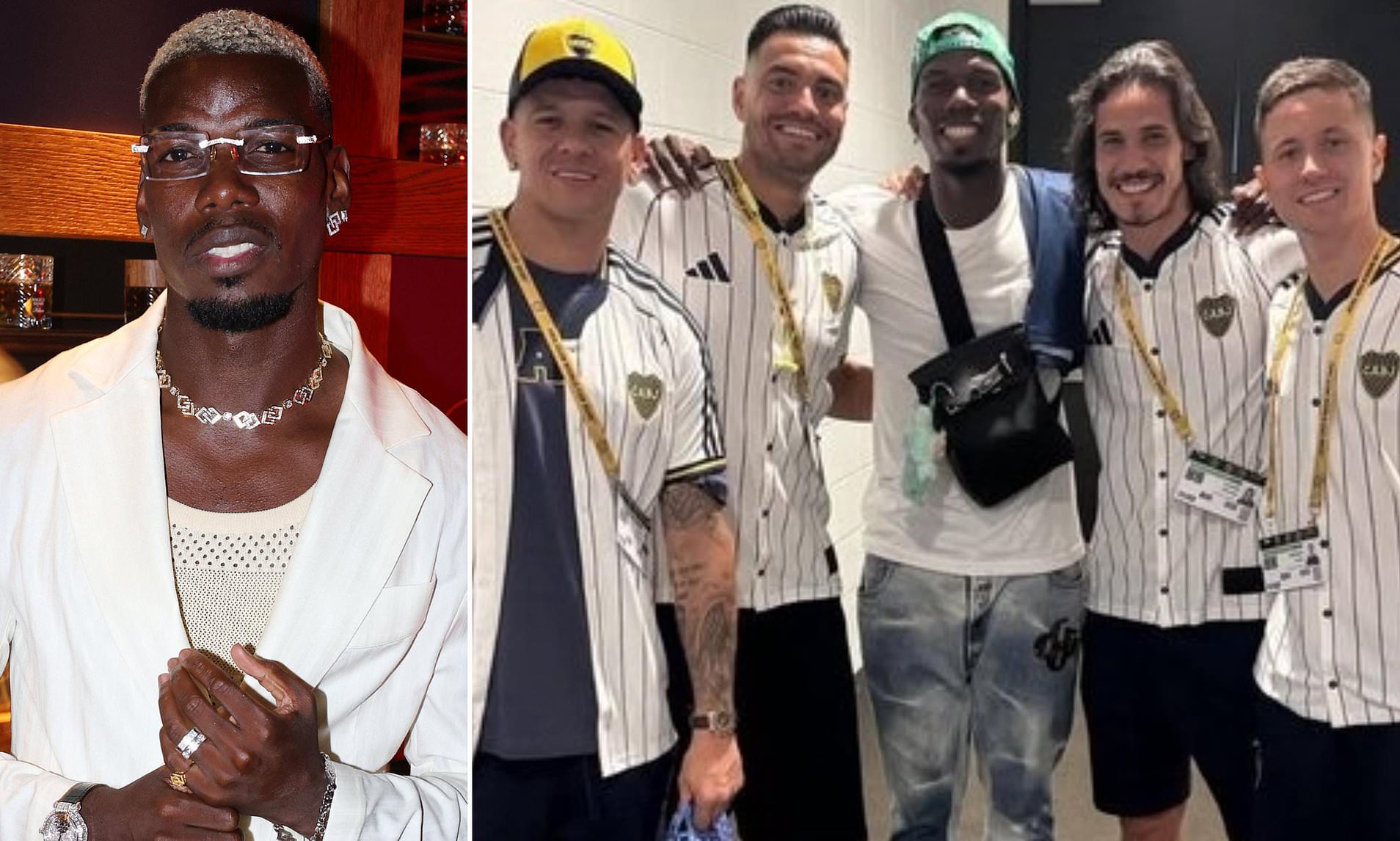 Paul Pogba reunites with former Man United team-mates at Club World Cup ...