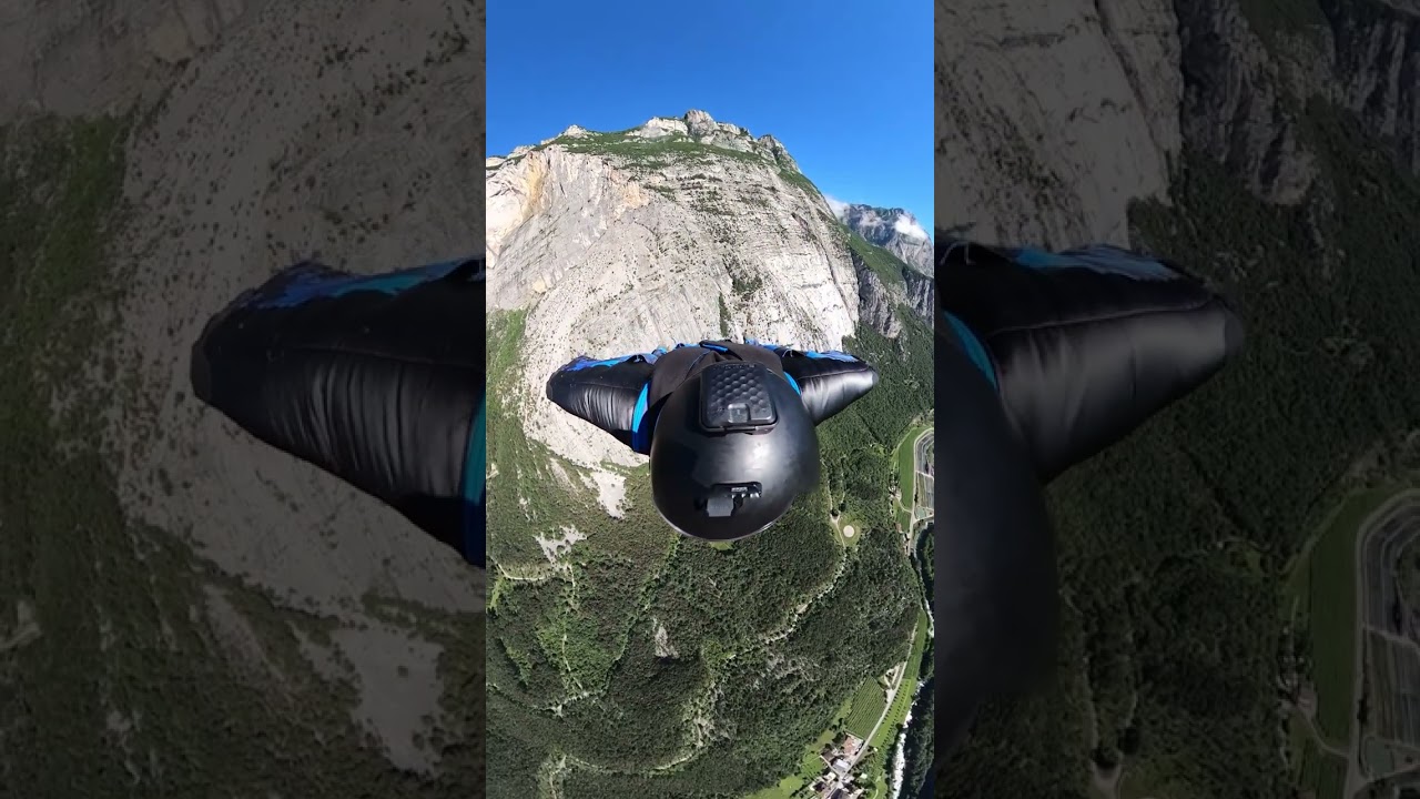 Wingsuit BASE Jump from Brento