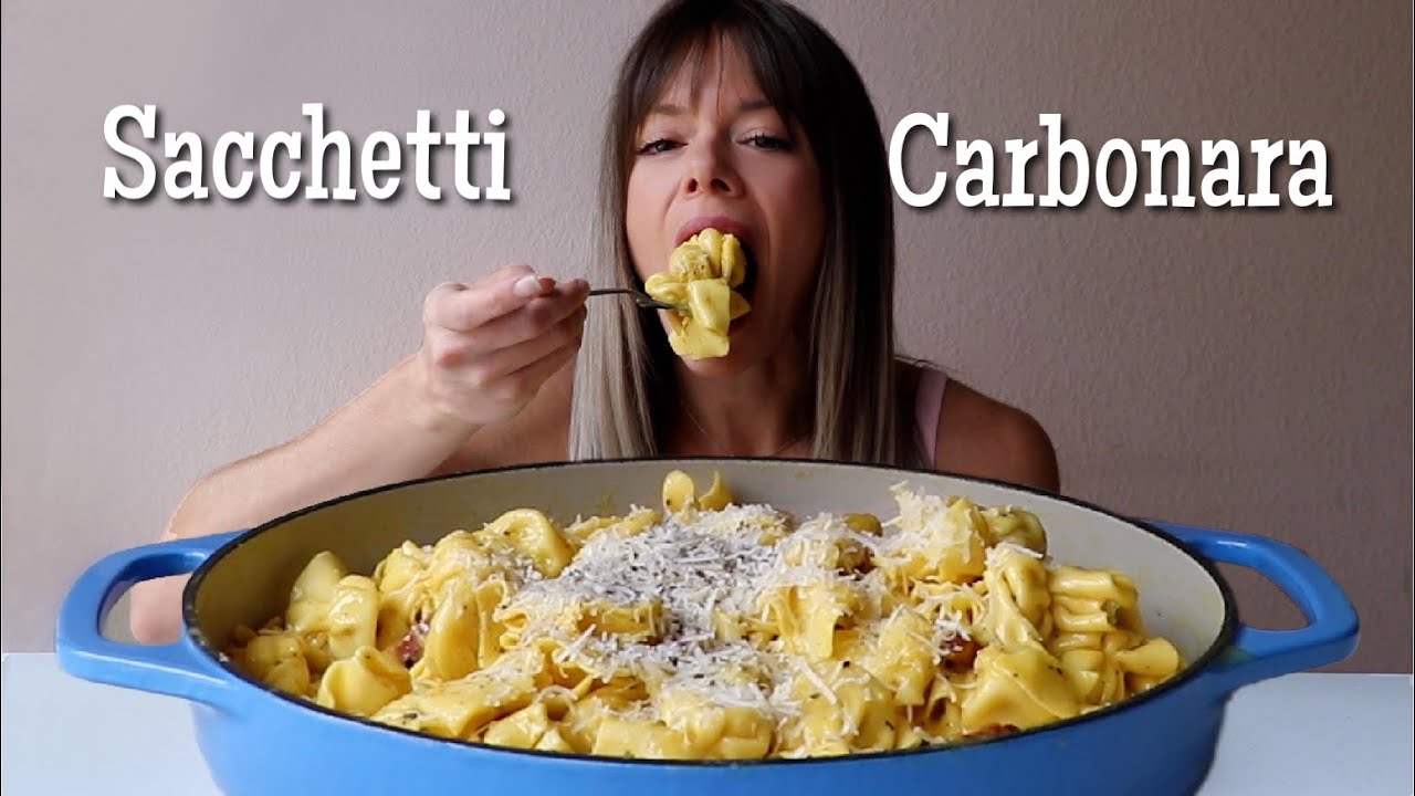 Ultimate Comfort Pasta: Four Cheese Sacchetti Carbonara Recipe