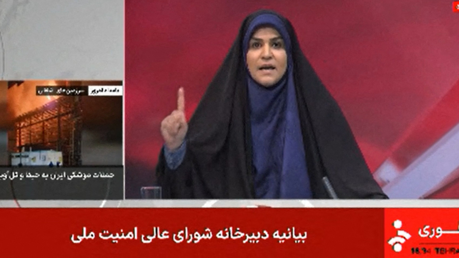 Israeli Airstrike Hits Iran State TV Headquarters as Journalist Flees ...