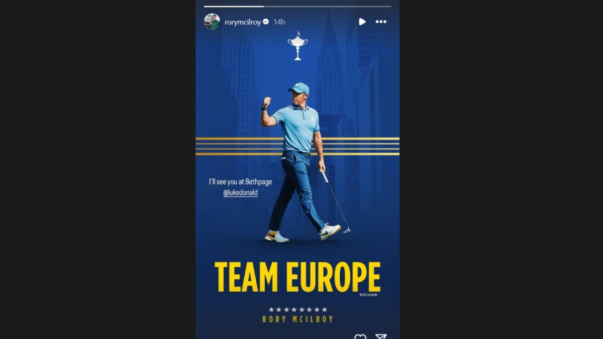 Rory McIlroy Shares 5-Word Reaction After Qualifying for Team Europe’s ...