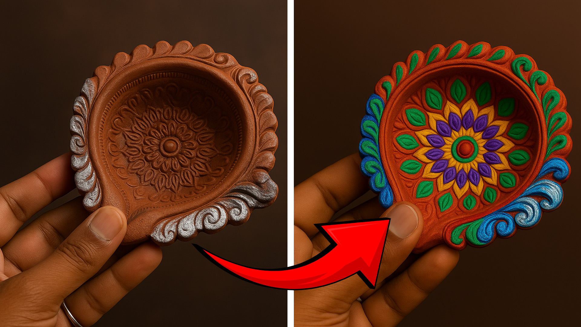 Easy Diya Decoration Ideas | Creative DIY for Diwali Festival