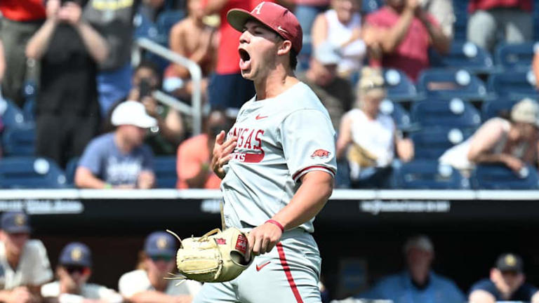 Arkansas finally on the other side of College World Series history