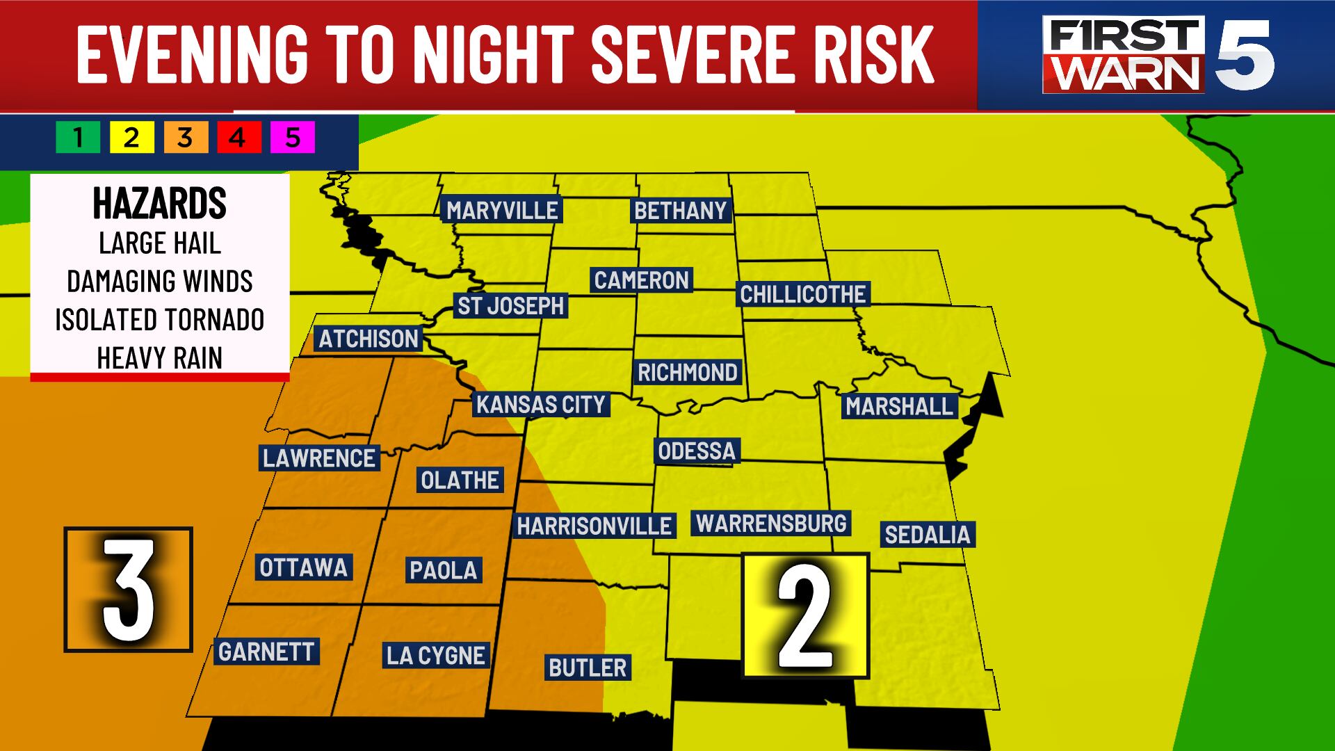 FIRST WARN WEATHER DAY: Rain and storms throughout, greatest severe ...