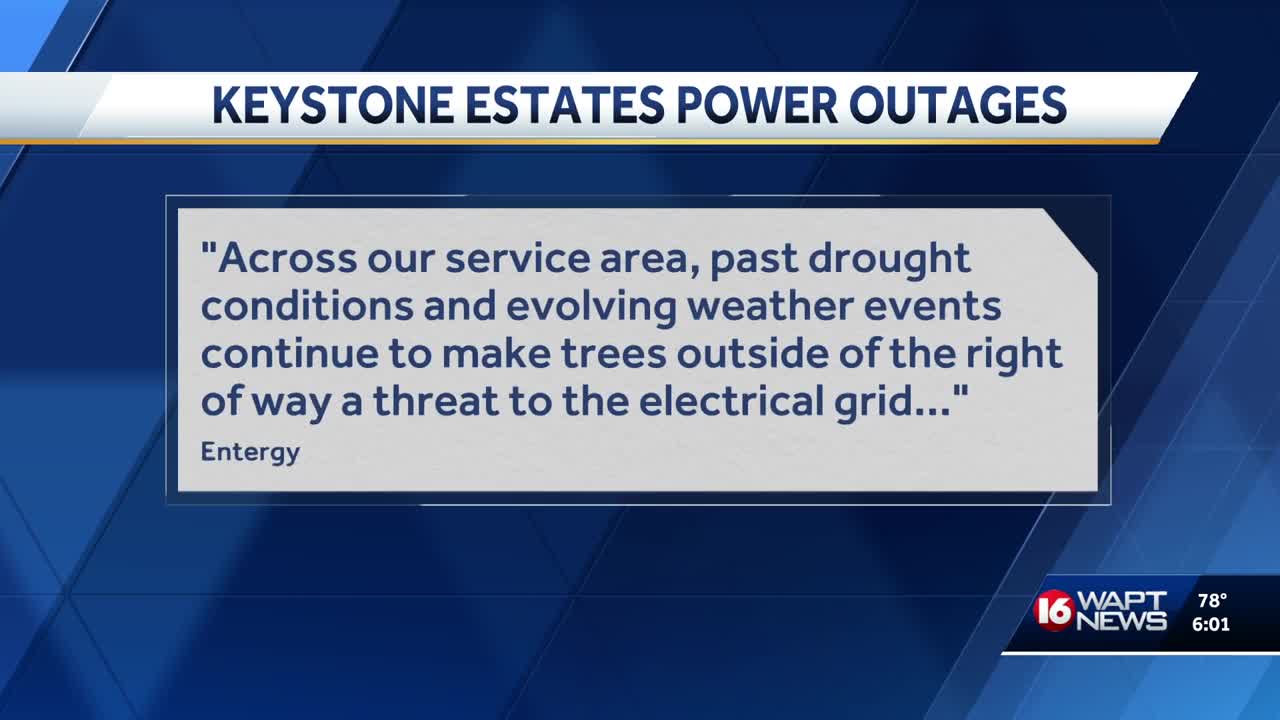 Residents at Keystone Estates frustrated by power outages