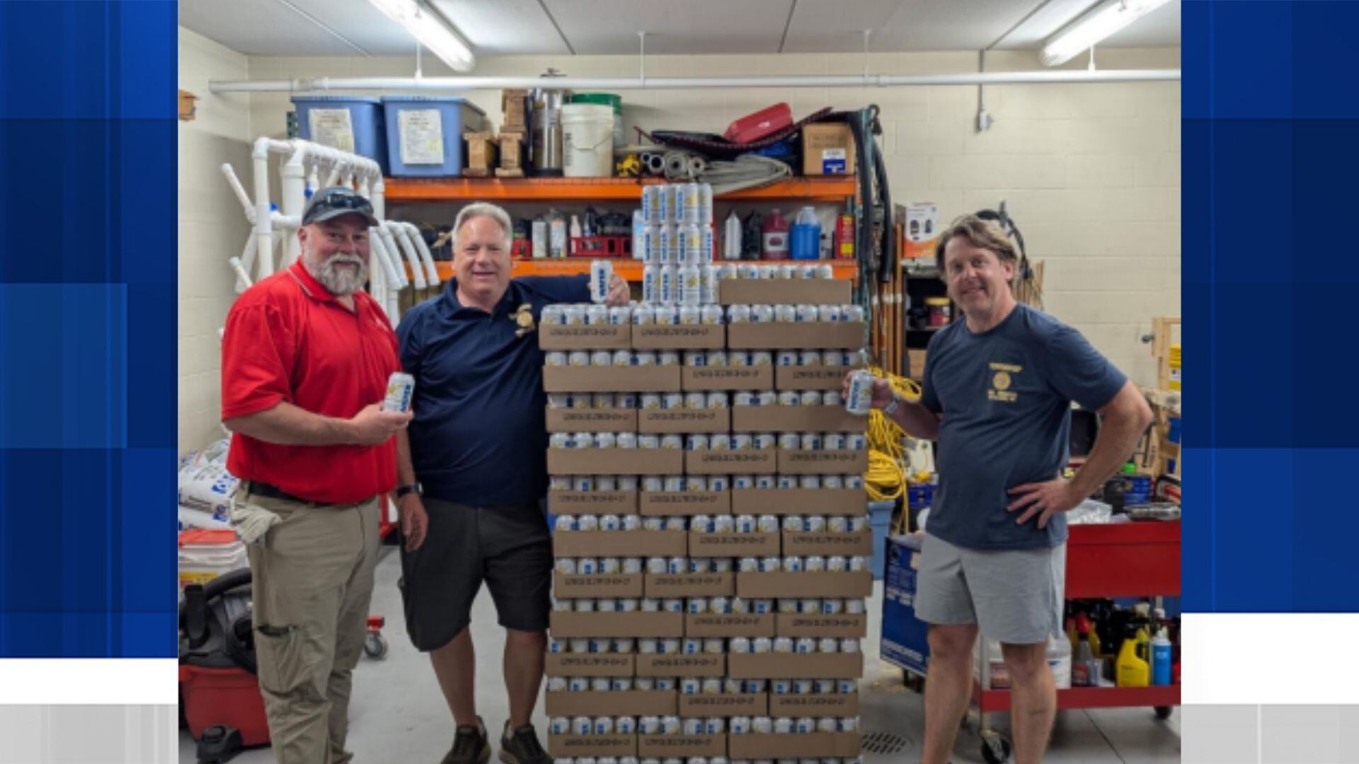 Township Fire Department receives Emergency Drinking Water Donation