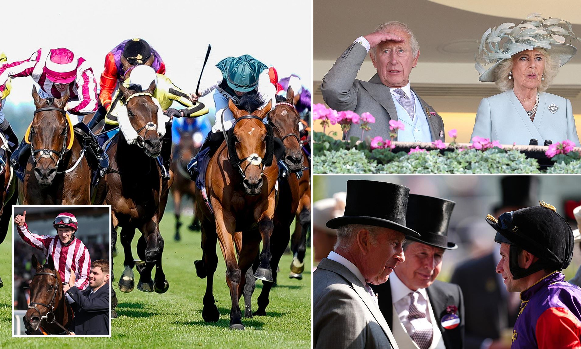 King Charles III's horse Reaching High is well-beaten in the Ascot ...