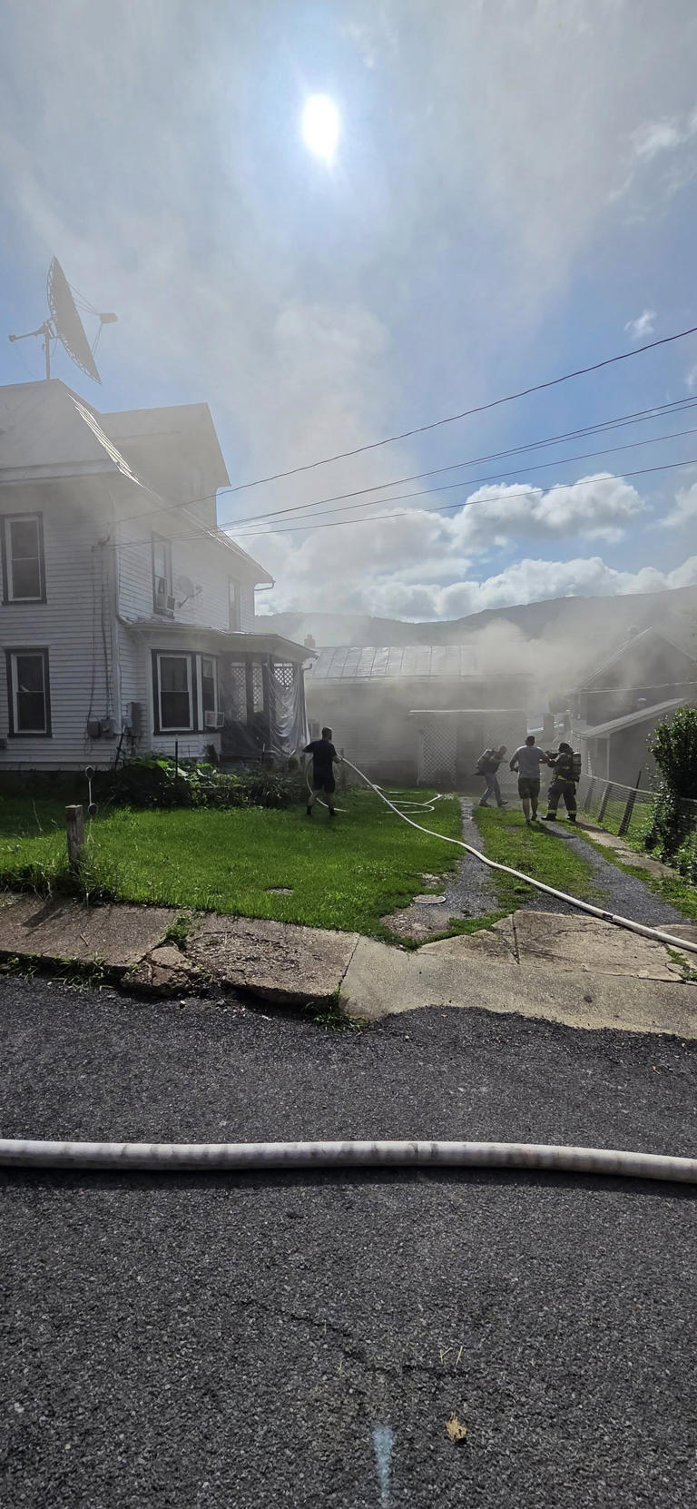Generator malfunction catches Franklin home on fire