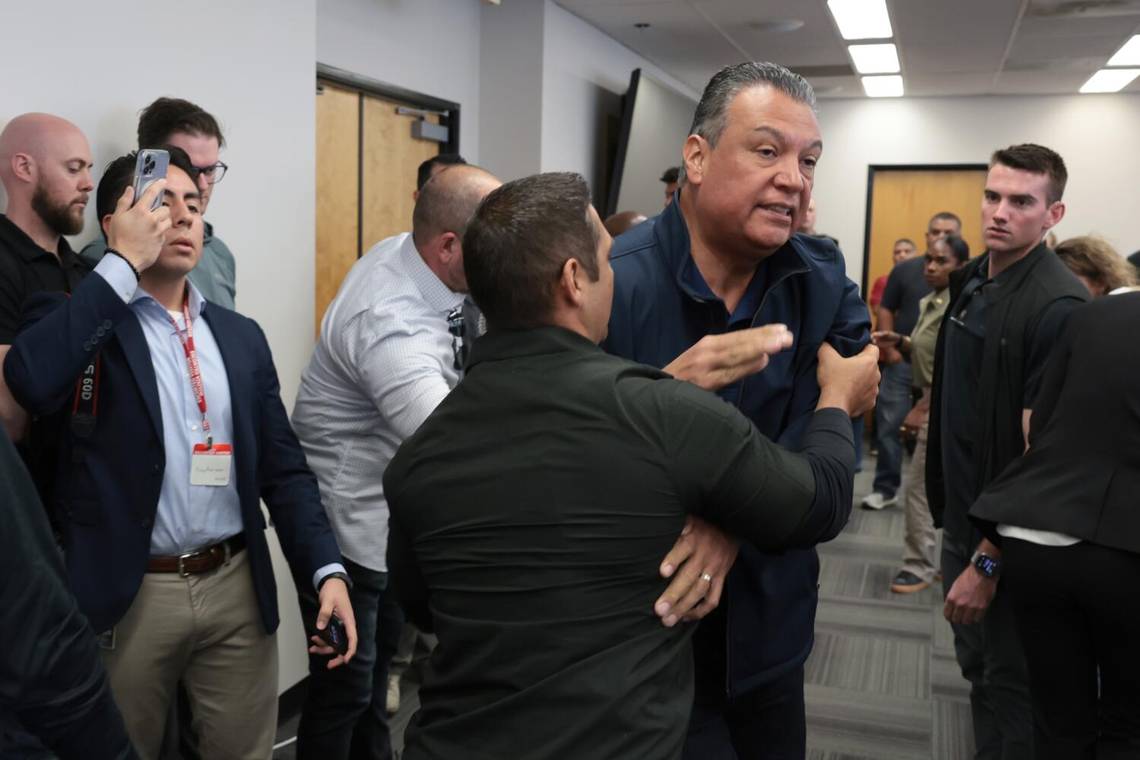 ‘I was pushed and pulled,' Padilla recalls handcuffing in Senate speech