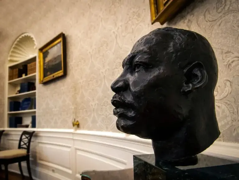 ‘Something Bigoted to Distract’: Donald Trump Quietly Removes MLK Bust ...