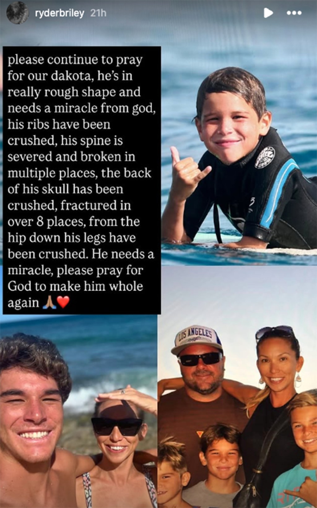 Surfing legend’s 20-year-old son ‘fighting for his life’ after being ...