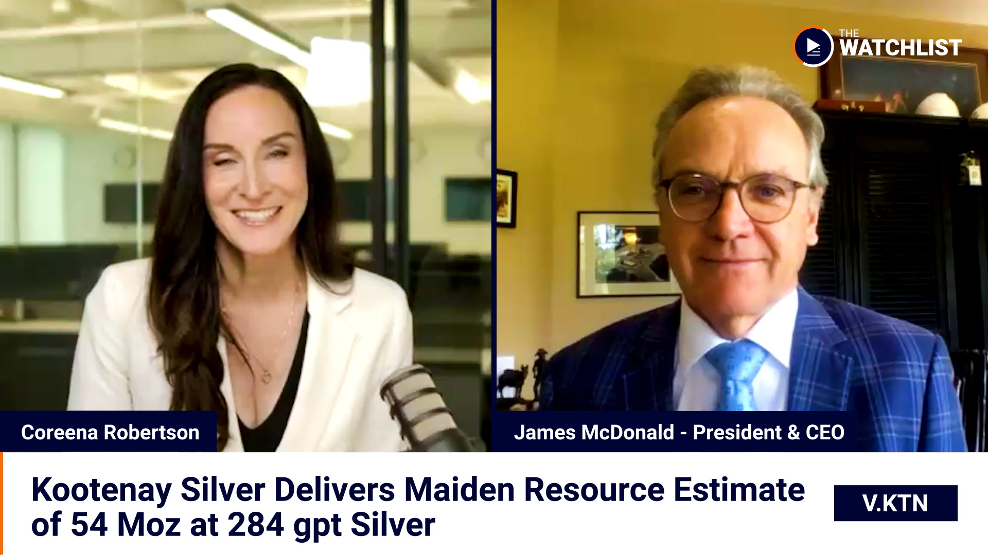 Kootenay Silver President & CEO James McDonald