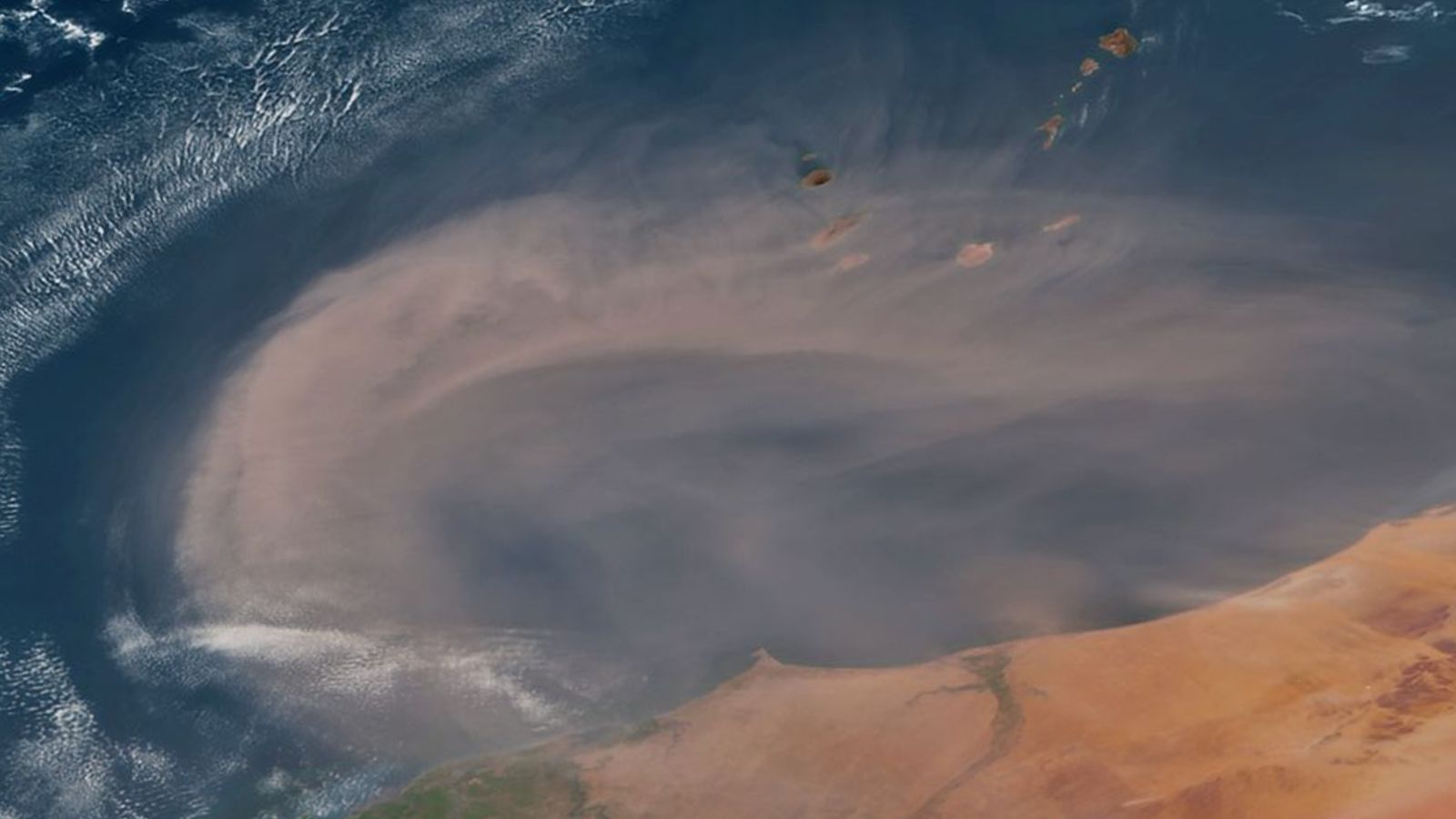 Giant 'Saharan dust' plume swirls around Africa a week before it hit ...